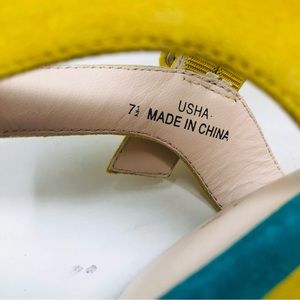 Sacha London | Shoes | New Sacha London Usha Suede Strappy Sandal Heels ...